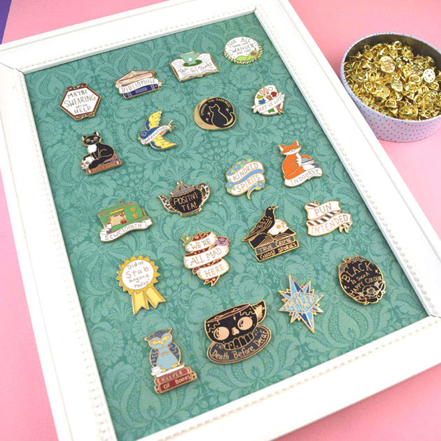 How to make an enamel lapel pin display board in just 10 minutes ...