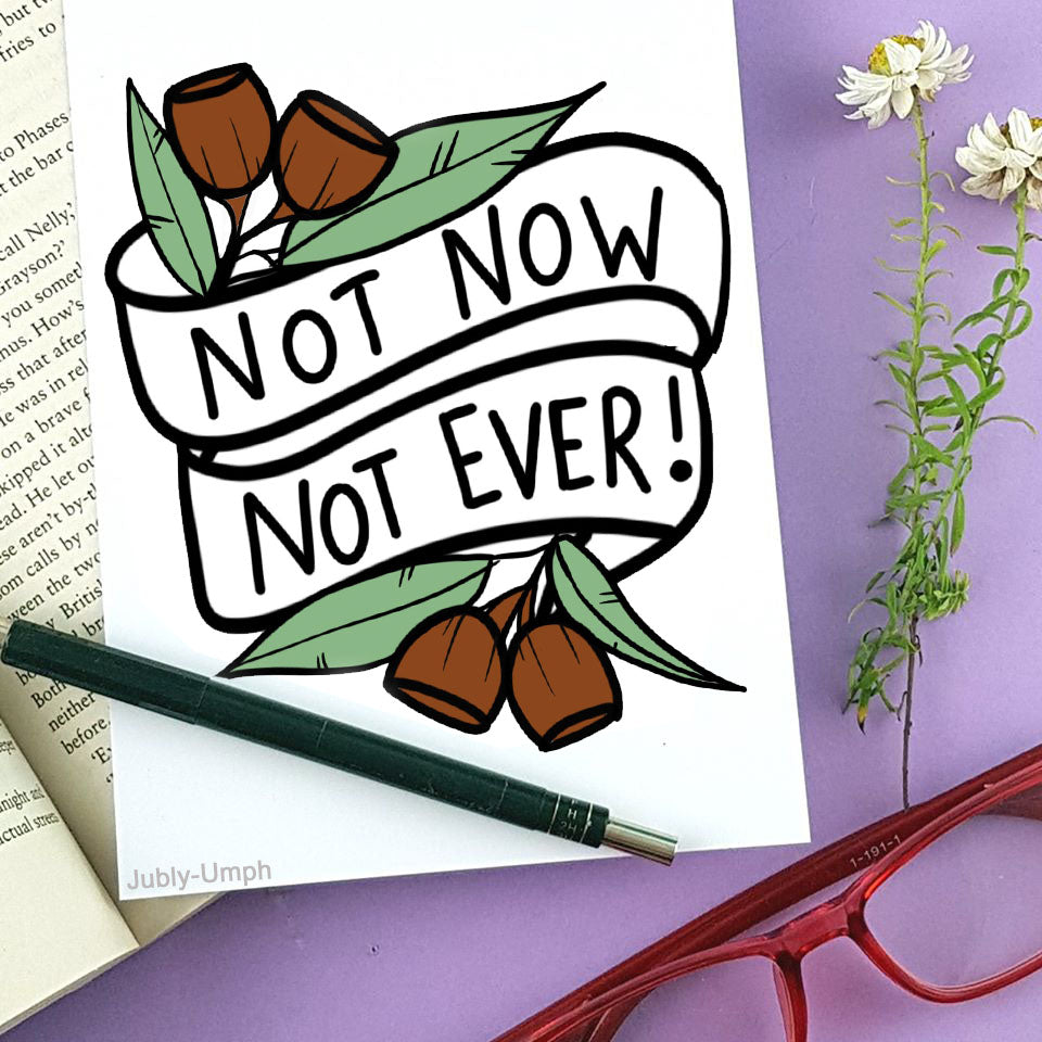 Not Now, Not Ever- Pin Collection Sneak Peek – Jubly-Umph Originals