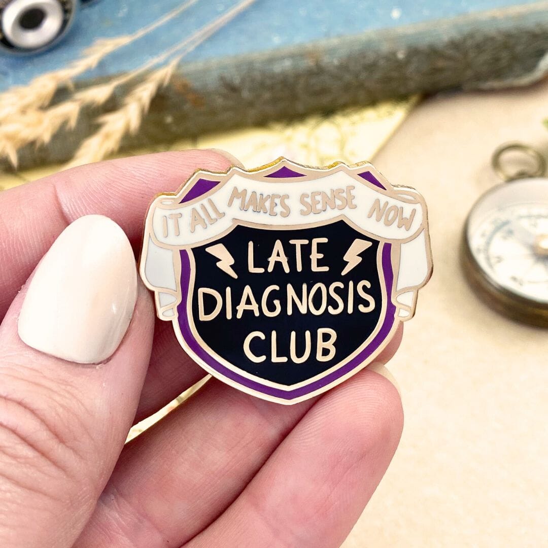 Late Diagnosis Club Lapel Pin – Jubly-Umph Originals