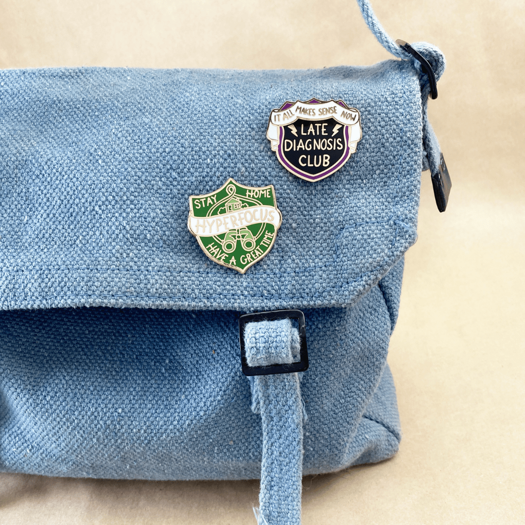 Late Diagnosis Club Lapel Pin – Jubly-Umph Originals