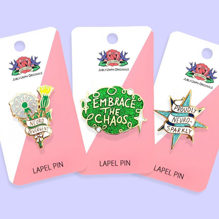 Neurodivergent Enamel Pins – Jubly-Umph Originals