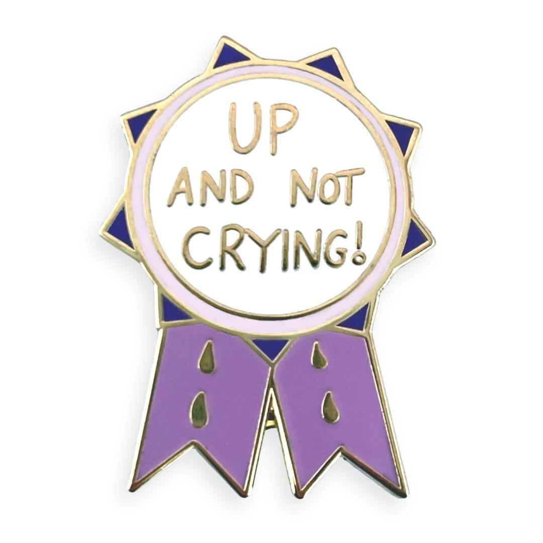 Up And Not Crying Award Lapel Pin – Jubly-Umph Originals