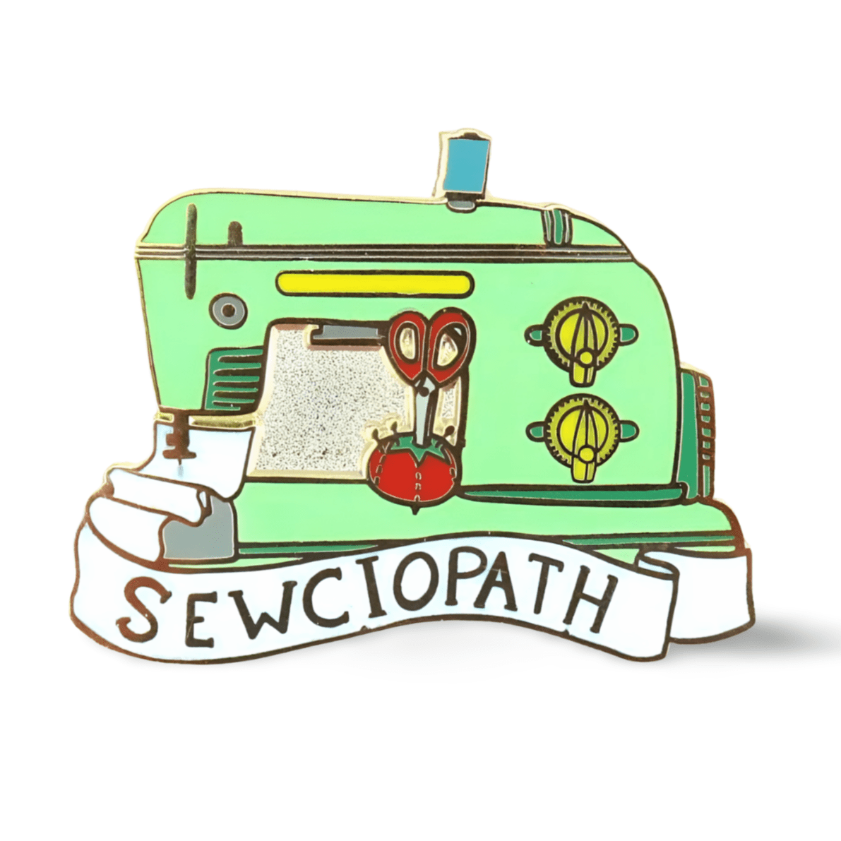 Sewciopath Sewing Machine Lapel Pin – Jubly-Umph Originals